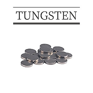 MUUNN Cylindrical Tungsten Weights for Pinewood Cars Derby,Bring Your Car to The 5 oz Limit and Make The Faster Pine Derby Car,10-Pack (1/16 oz Each)