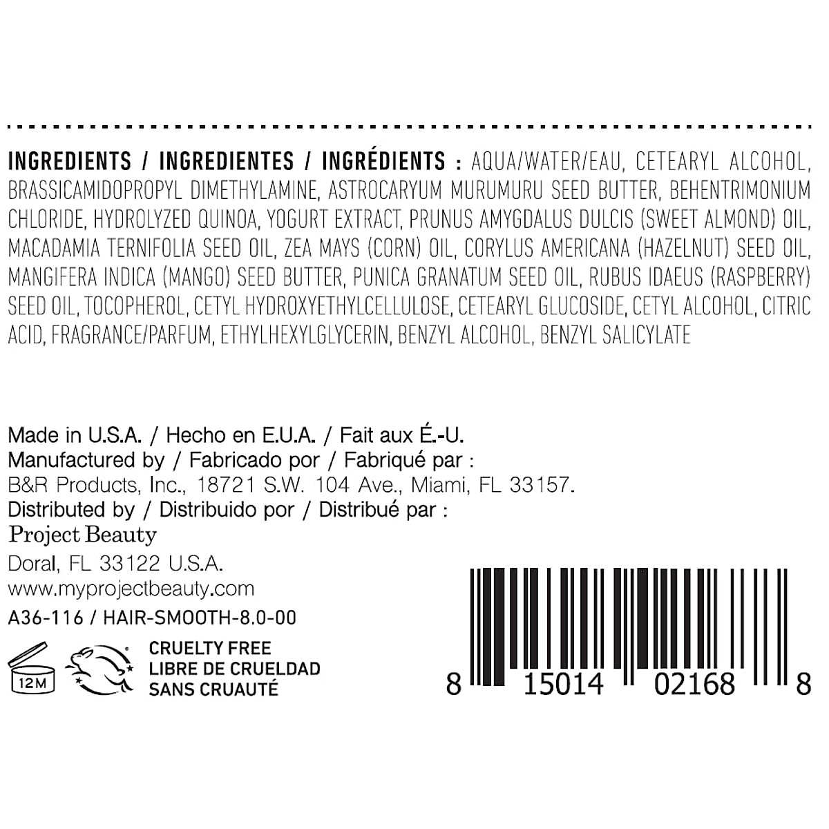 Hairgurt Smoothing Yogurt Hair Conditioner - Strawberry-Banana - Natural Hair Care, Hair Products Smoothes Dry, Damaged, Frizzy & Color-Treated Hair, 8 oz