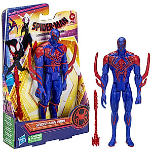 Marvel Spider-Man: Across The Spider-Verse Spider-Man 2099 Toy, 6-Inch-Scale Action Figure, Super Hero Toys, Ages 4 and Up