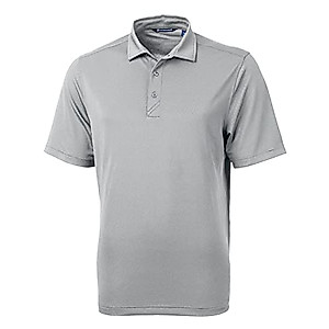 Cutter & Buck mens Short Sleeve Virtue Eco Pique Recycled Polo Shirt, Polished, Large US