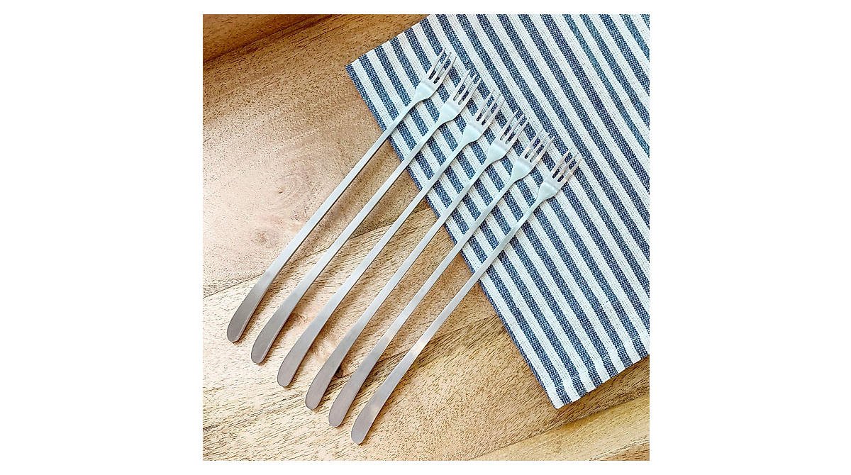 JSeven Stainless Steel Dessert Forks - 12 Pcs Set
