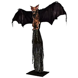 Spirit Halloween 6 Ft Desmodus Animatronic | Animated Decoration | Body Extends | Lunging Mechanism | Plays Sounds