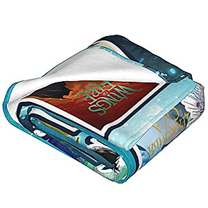 Qunan Wings of Dragon Fire Blankets Ultra-Soft Micro Fleece Throw Blankets All-Season Warm Fuzzy Lightweight Blanket for Sofa Bed 50''X40'', Black8