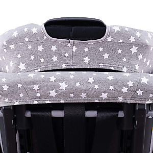 JYOKO Kids Cover Liner for car seat Compatible with Graco Extend2fit, 100% Cotton Made (White Star)