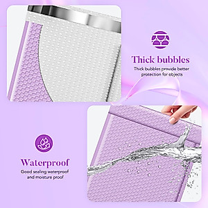 Fuxury Large Bubble Mailers 10.5x16" 40 Pack Self Seal Padded Envelopes Waterproof Mailing Envelopes Bubble Padded Cushioning Padded Mailers for Packaging, Small Business #5 Lavender