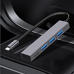 SHYPT Converter Dual USB Interface Car U Disk Listening to Songs Adapter Car Mobile Phone Charging Data Line Connection