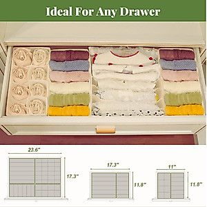 Drawer Organizer (Gray and white)