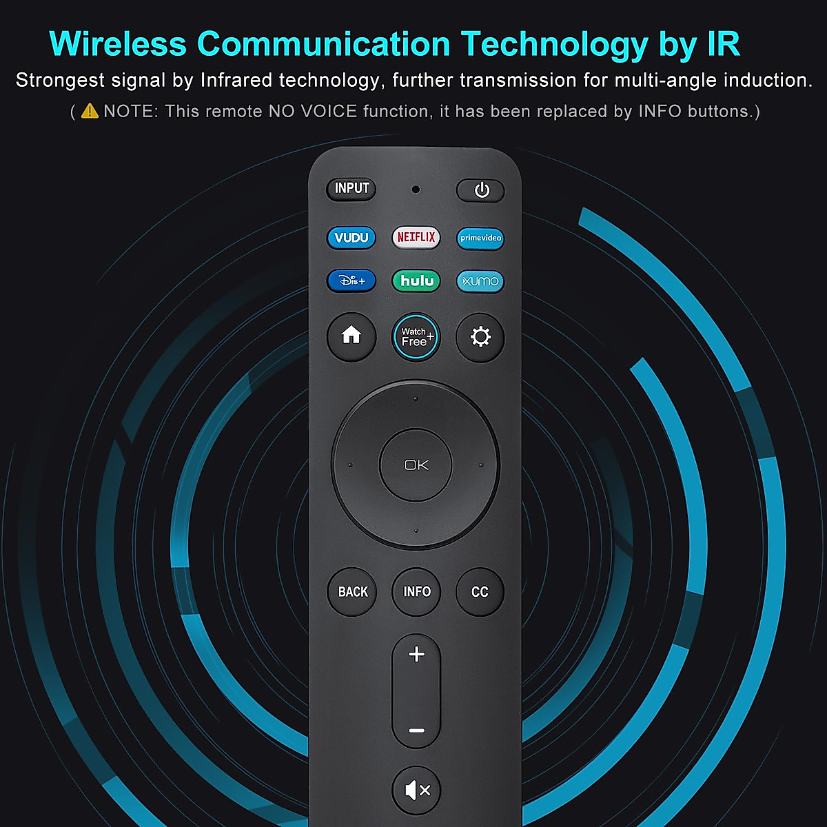 Universal Remote XRT260 for All VIZIO Smart TV Smartcast 4K P-Series V-Series D-Series M-Series XRT136 XRT140 XRT270 Remote Control Replacement