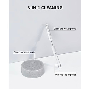 New PETKIT Pet Water Fountain Cleaning Kit, Cat Water Fountain Brush PETKIT Pet Water Fountain Cleaning Kit, Cat Water Fountain Brush and Sponge