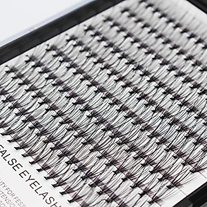 Bodermincer 20D 8-20mm To Choose 8-10-12-14mm MIX/14-16-18-20mm MIX rofessional Makeup Individual Cluster Eyelashes Grafting Fake False Eyelashes Eyelash Extension Individual Eyelash Bunche (20D-12mm)