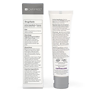 CariFree Gel 1100 (Mint, Citrus, Grape, 2.4 Ounce (Variety Pack of 3)) Anti-Cavity Fluoride Toothpaste, Cavity Prevention, Freshens Breath and Moistens Mouth, Dentist Recommended for Oral Care