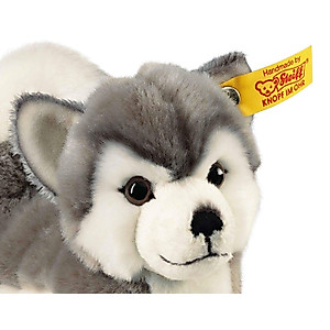 Steiff Bernie Husky Plush, Grey/White