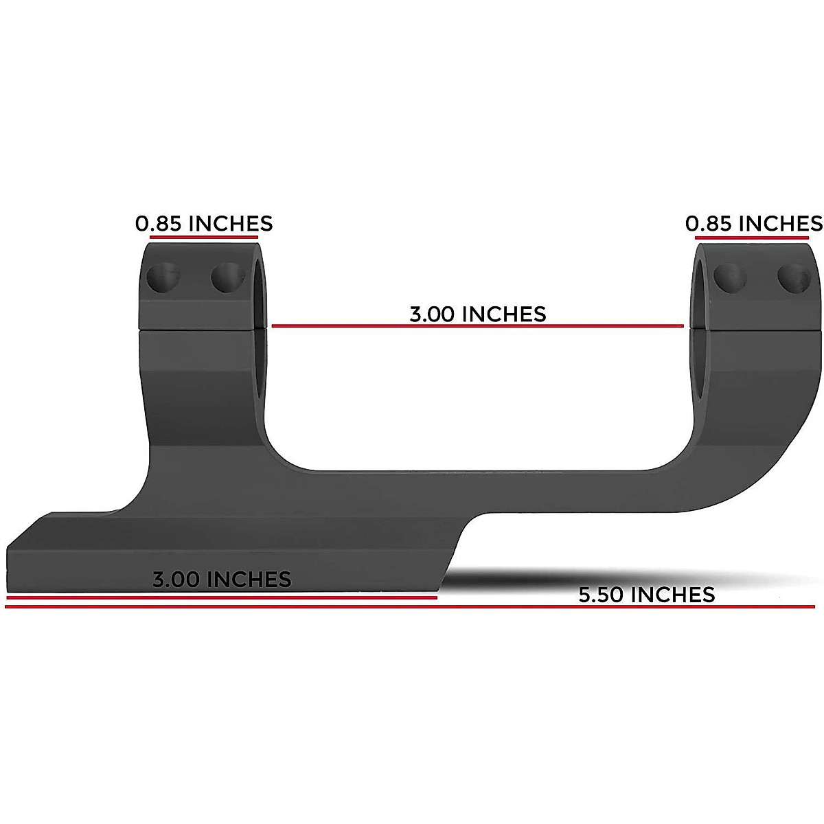 Monstrum G2 6-24x50 First Focal Plane FFP Rifle Scope with Parallax Adjustment | ME308 Extended Offset Scope Mount | Bundle