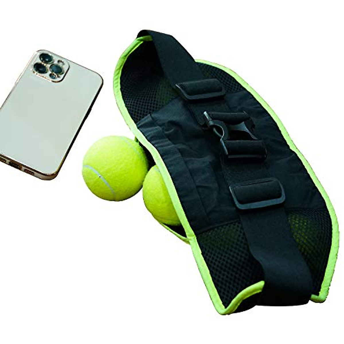 Lianth Tennis Ball Band for Holding Tennis Balls and Pickleballs Running Waist Bag for Women Men Kids…