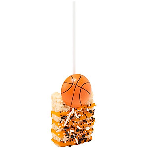 Basketball Cupcake Rings - 24 ct