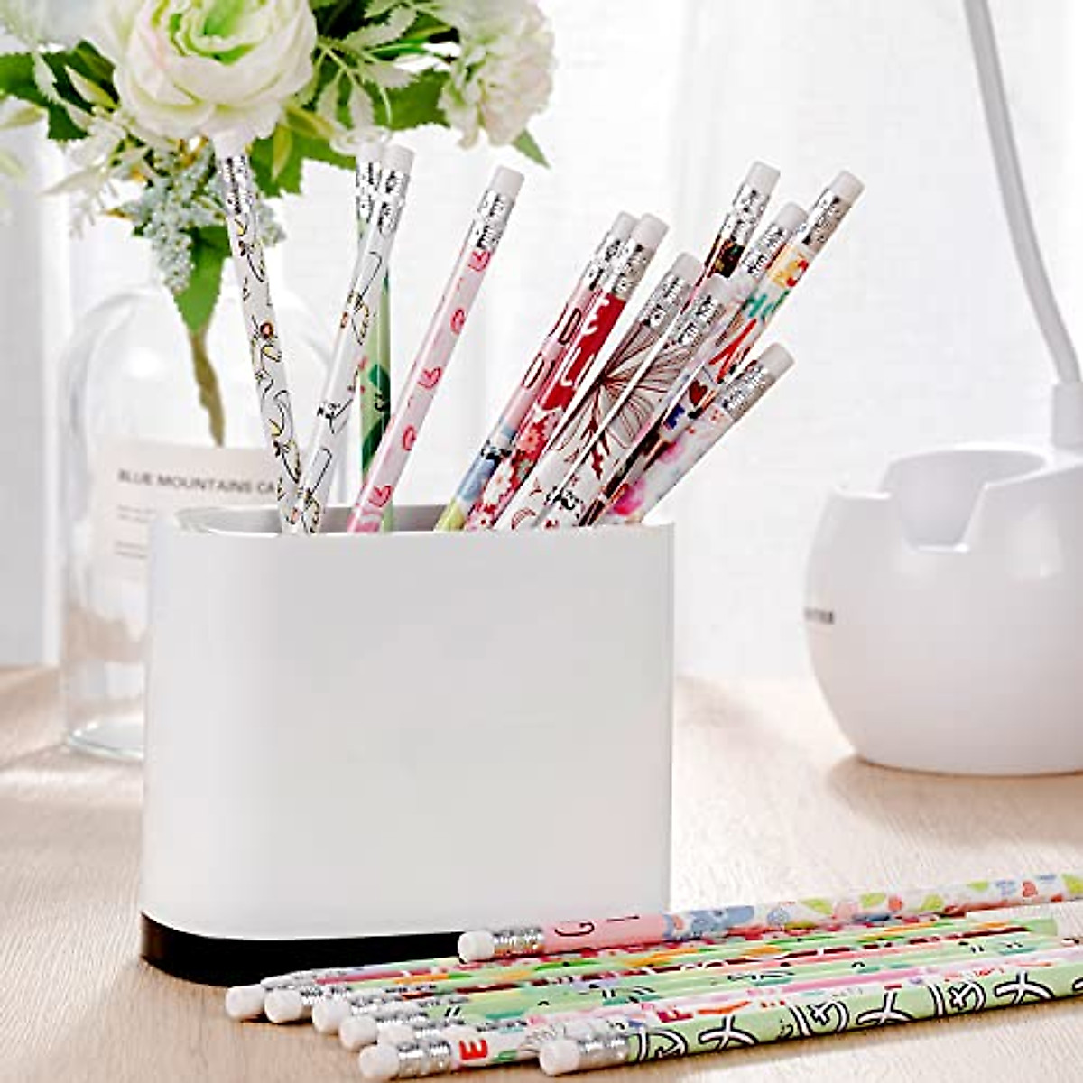 Floral Bible Verse Pencils - 24 Assorted Faith-Inspired Designs