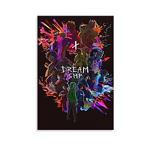 Dream SMP Anime Poster for Room Aesthetic Canvas Wall Art Prints for Wall Decor Room Decor Bedroom Decor Gifts Posters 08x12inch(20x30cm) Unframe-style
