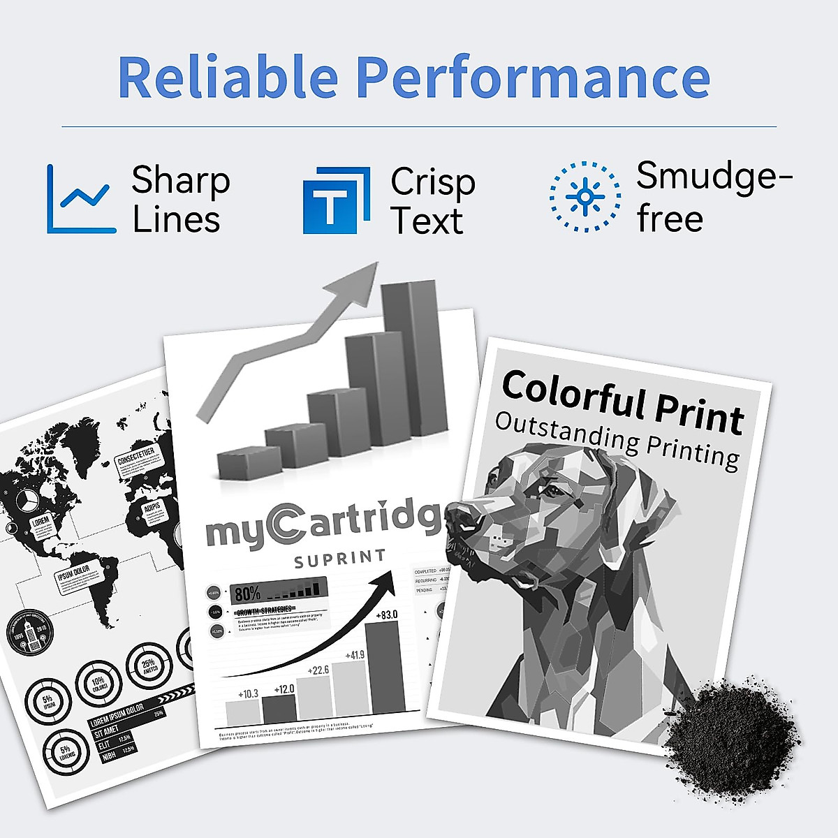 MYCARTRIDGE SUPRINT TN760 Compatible Toner Cartridge Replacement for Brother TN760 TN-760 TN730 High Yield Black Toner for HL-L2350DW MFC-L2750DW DCP-L2550DW HL-L2370DW Printer 2-Pack TN-760 Toner