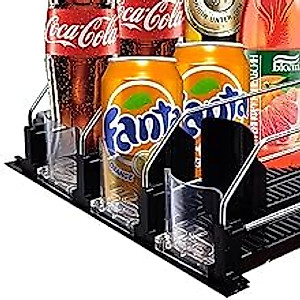 ikaufen Drink Organzier for Fridge-Saving Drink Plastics Dispenser for Fridge - Organize Your Refrigerator with Ease(16.4inch, 3 Rows)