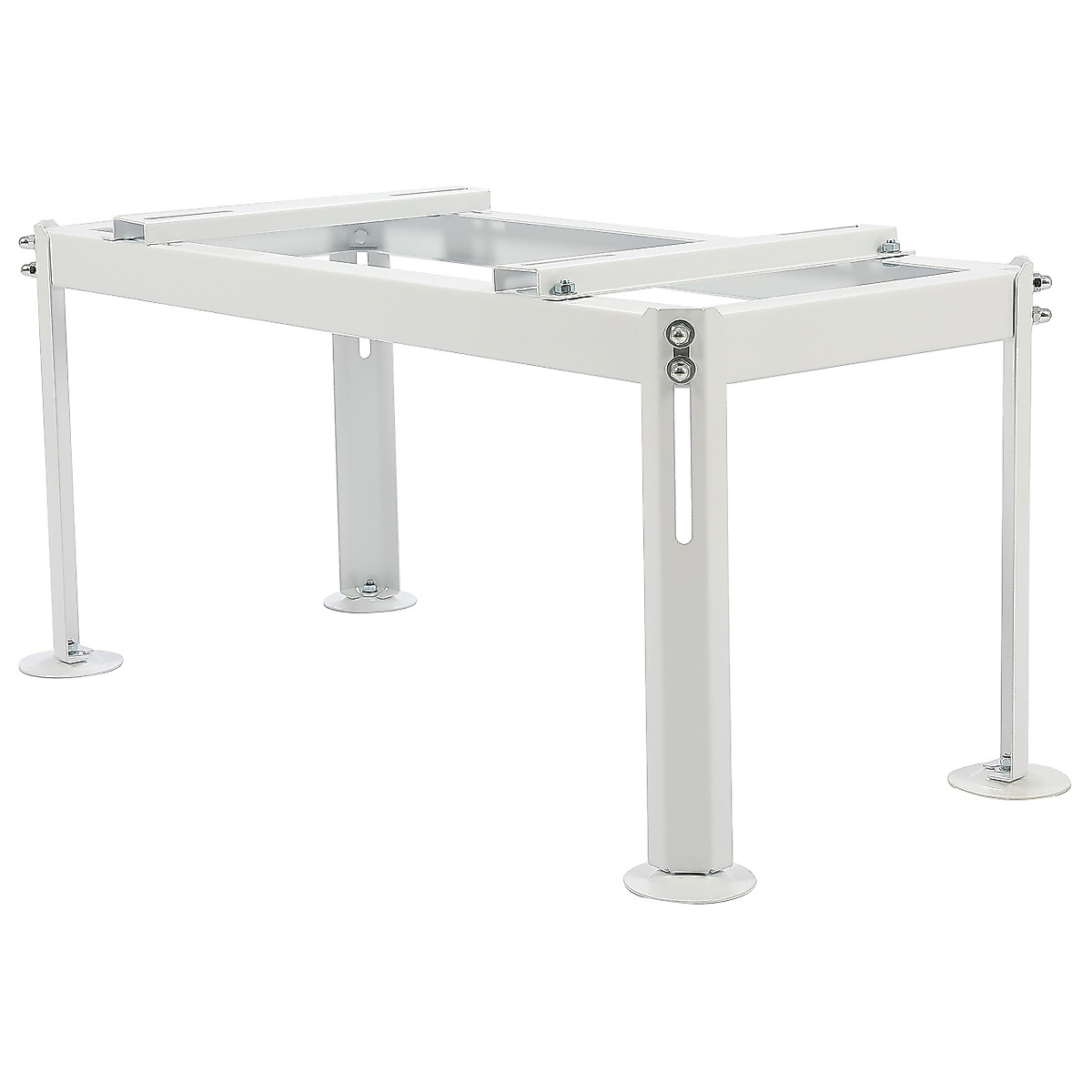 HECASA Ground Stand Compatible with Most Mini Split Air Conditioner Heat Pump Powder Coated Steel Adjustable to Support Mini Split Systems Between 9000 BTU and 12000 BTU