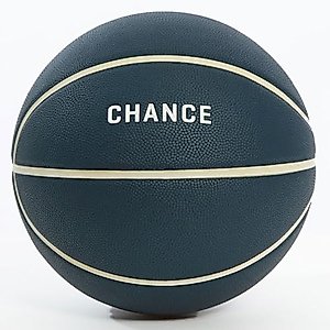 Chance Premium Indoor/Outdoor Basketball - Composite Leather (Sizes: 5 Youth, Size 6, Size 7) (Pebble - Teal, 7 Men's Official - 29.5")