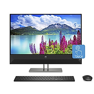 HP Pavilion 24 All-in-One PC 23.8" Touchscreen, Intel Core i5-8400T, Intel UHD Graphics 630, 1TB HDD + 16GB Optane memory, 4GB SDRAM, Wireless Mouse and Keyboard, FHD Privacy Webcam, 24-xa0053w