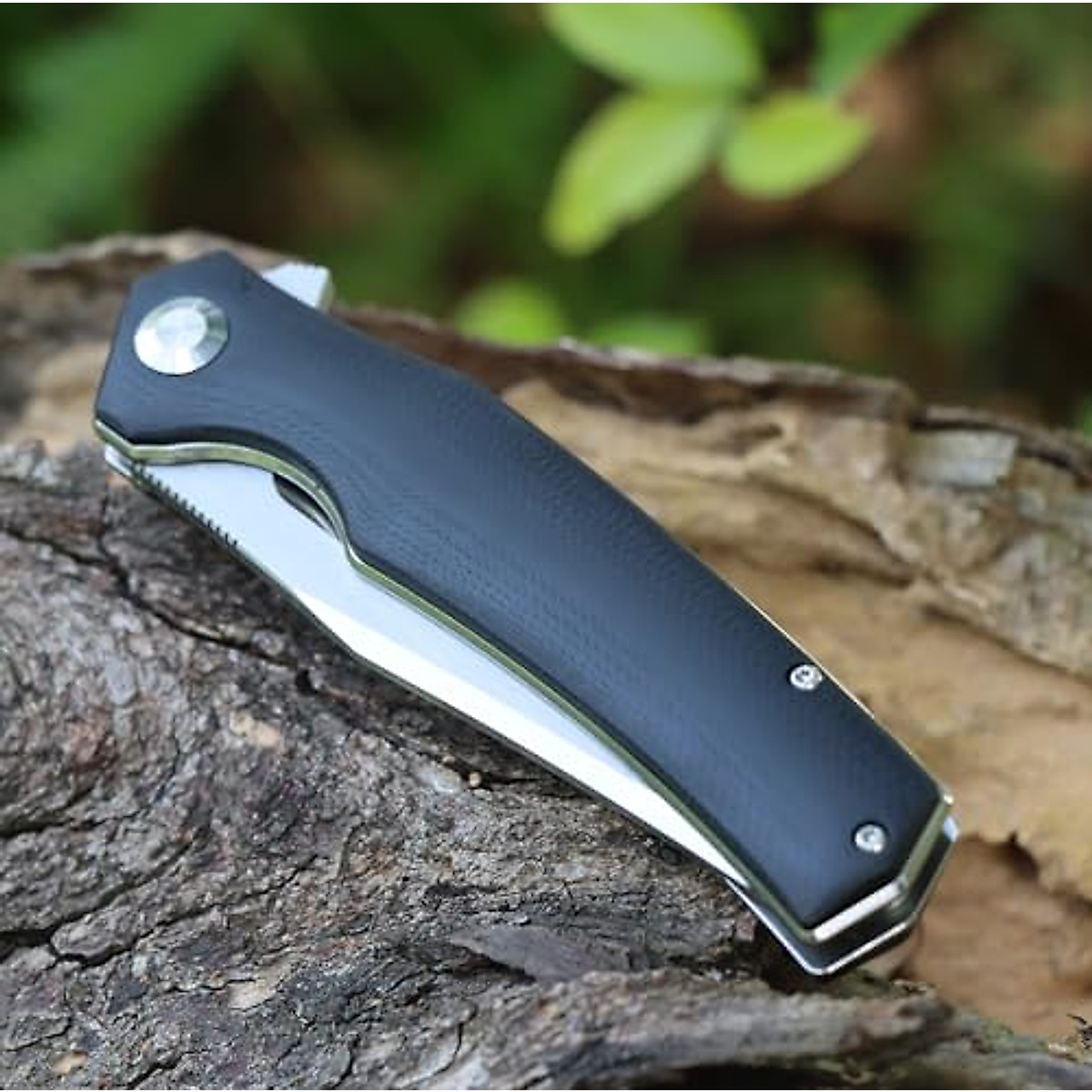 Folding Pocket Knife, 4" D2 Steel Satin Blade Pocket Edc Knife, G10 Handle Small EDC Knife with Pocket Clip, Pocket Knife for Men/women