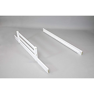 CC KITS Wooden Safety Bed Side Guard Rail for Toddler, Kids and Children’s Beds (White)
