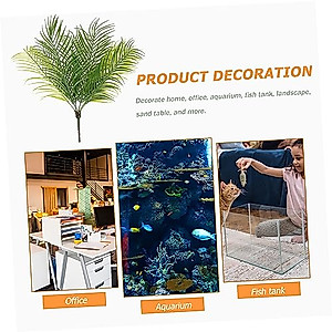 Garneck 1pc Imitation Plants Fake Flowers for Outdoors Faux Greenery Outdoor Plants Faux Wheat Grass Plastic Wheat Grass Artificial Outdoor Plants Miniature Plant Decor Home Adornment Palm