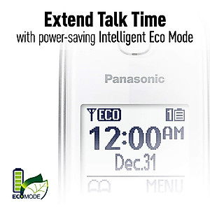 Panasonic KX-TGD532W Cordless Phone with Answering Machine - 2 Handsets (Renewed)