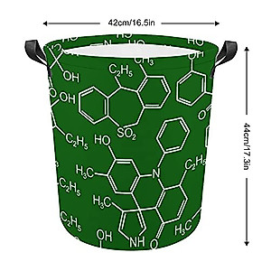Chemistry Science Oxford Cloth Laundry Basket with Handles Storage Basket for Toy Organizer Kids Room Nursery Hamper Bathroom