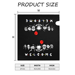 Welcome Halloween Clown Mailbox Covers Magnetic Standard Size 21x18 Inches, Hallowen Horror Movie Decor Post Box Cover Wraps Funny Garden Yard Decor