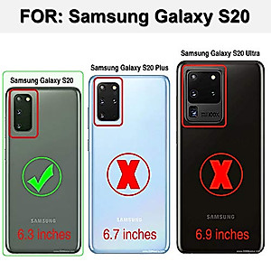 ATUMP for Galaxy S20 Case with HD Screen Protector, Heavy Duty Shockproof Samsung S20 5G Case with 360 ° Rotation Metal Kickstand [Military Grade] Protective Case for Samsung Galaxy S20, Black