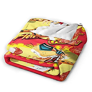 LLOTODO Funny Crazy Cozy Flannel Bed Blanket Soft Throw Fit Couch Sofa Car Beach Travel Picnic Camping Suitable for All Season, 50inchesx40inches