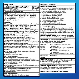 Amazon Basic Care Naproxen Sodium Tablets, 220 mg, 90 Count