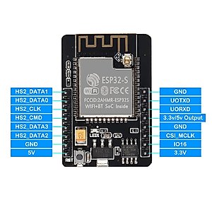 AEDIKO 6pcs ESP32-CAM Development Board 2.4GHz WiFi + BT/BLE Module with OV2640 Camera Module
