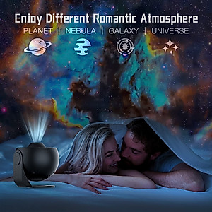 Galaxy Projector-Star projector-360 Degree Auto Rotation-Timed Starry Planetarium Projector -Night Light-Lights for Room Decor-Unique Gift for Children-Kids Gifts