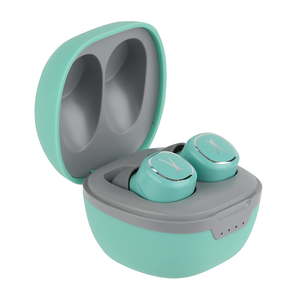 Altec Lansing NanoPods - Truly Wireless Earbuds with Charging Case, TWS Waterproof Bluetooth Earbuds with Touch Controls for Travel, Sports, Running, Working (Mint)