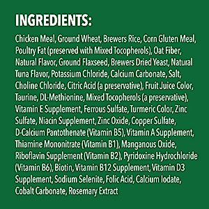 FELINE GREENIES Adult Dental Cat Treats, Tempting Tuna Flavor, 9.75 oz. Tub