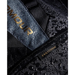 Under Armour unisex-adult Hustle 5.0 Backpack , Black (004)/Metallic Gold Luster , One Size Fits All