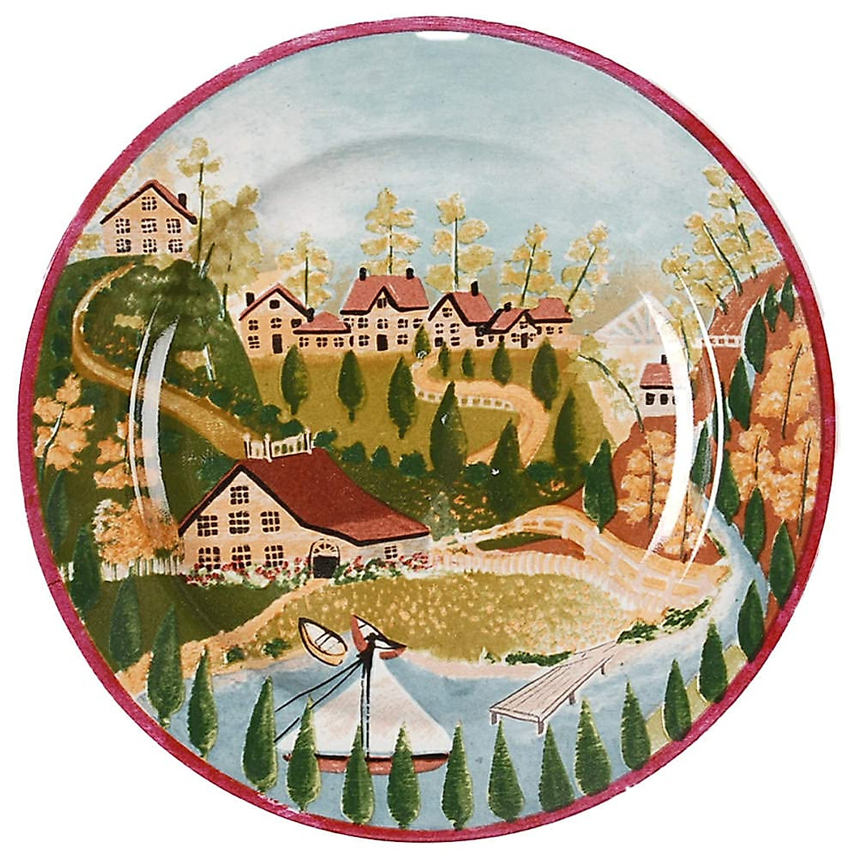 Block Country Village Salad Plate Summer