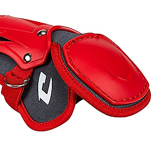 CHAMPRO Optimus Pro Leg Guard - 13.5" Shin Guard, Scarlet