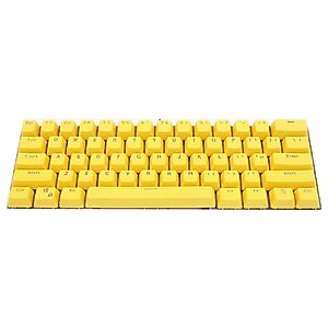 104Pcs Full Keycap Universal Ergonomic Backlit Keycap Keycaps for Mechanical Gaming Keyboard (Only Keycap) Yellow