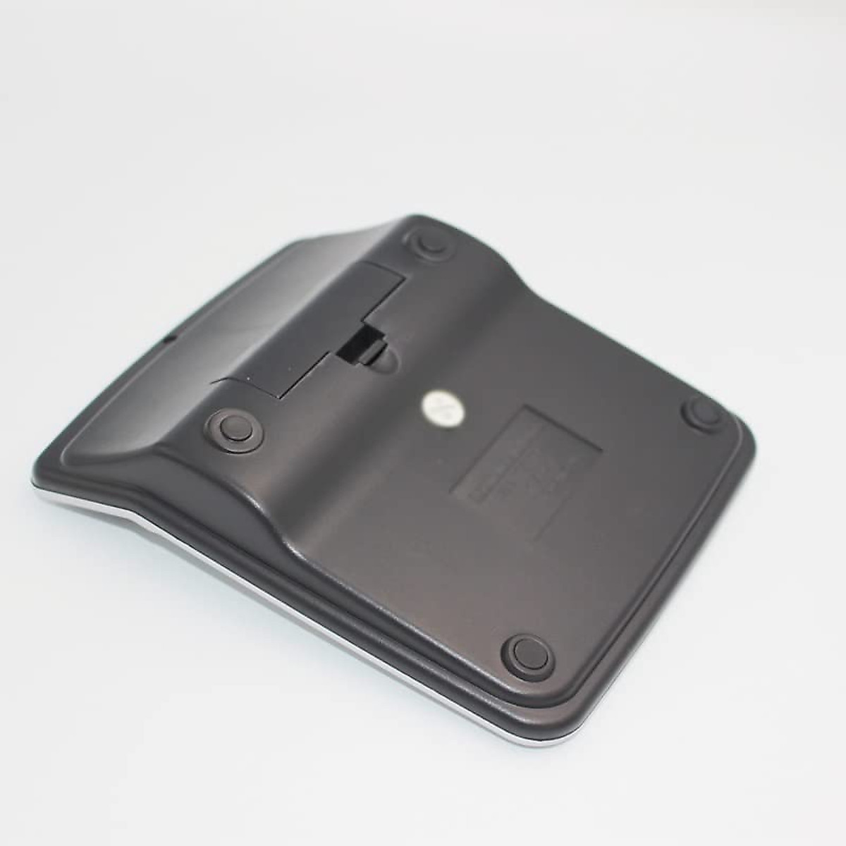 MJWDP 12Digit Desk Calculator Large Buttons Financial Business Accounting Tool Silver Big Key Battery Solar Power for School Office