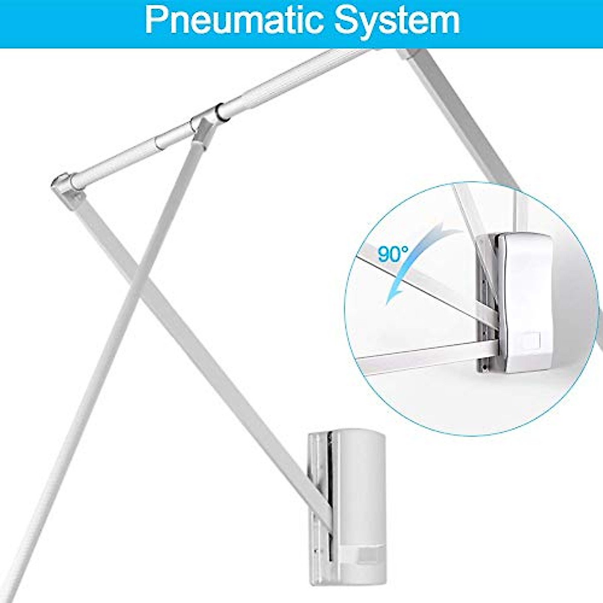 Pull Down Closet Rod Wardrobe Clothes Hanger Rail Lift Closet System Storage Organizer Soft Close Aluminium Garment Hanging Rack for Soft Return Space Saving (Adjustable Width 23.62-33.86inch)