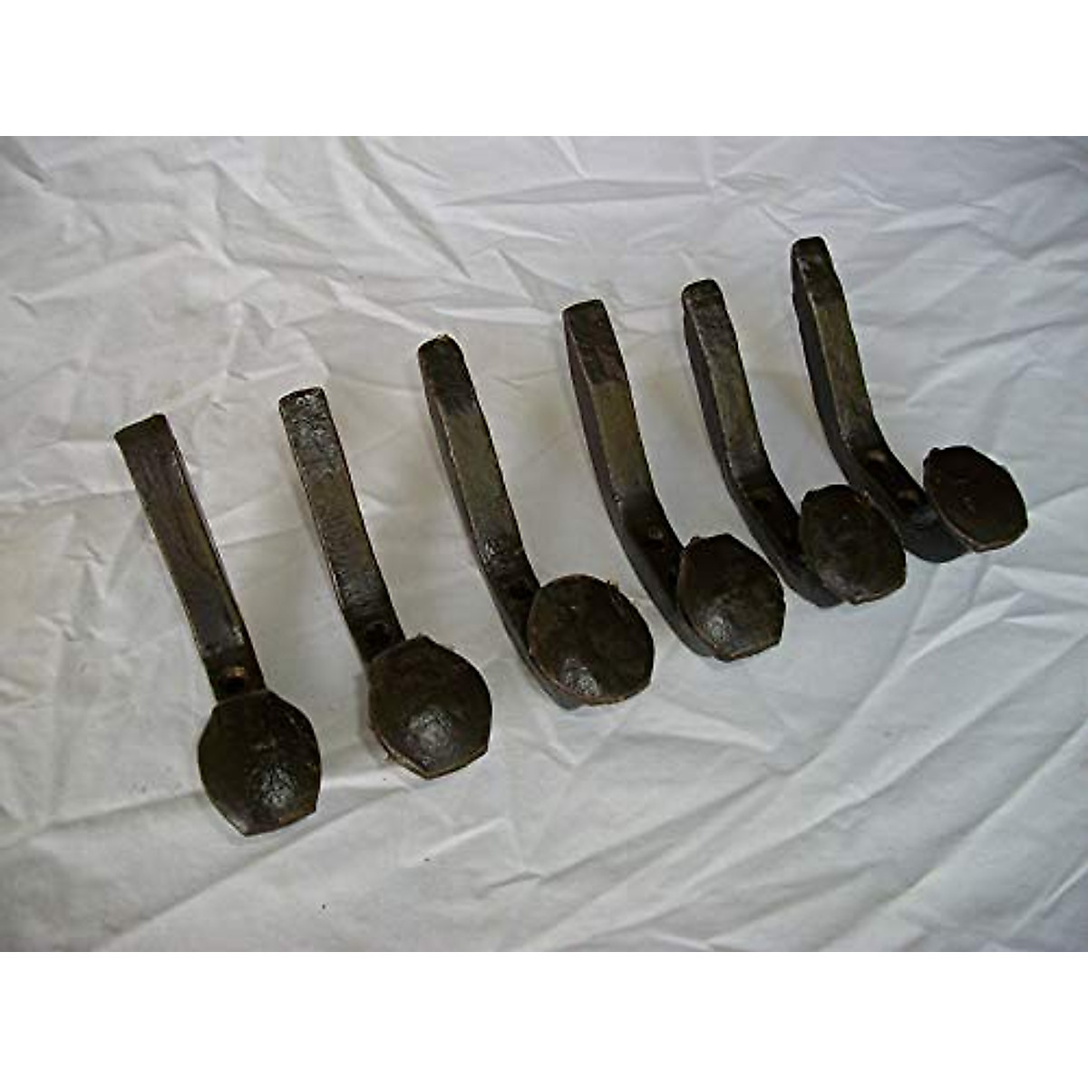 6 REPURPOSED Railroad Spike Coat Hooks for Coat Racks OR Tool+1