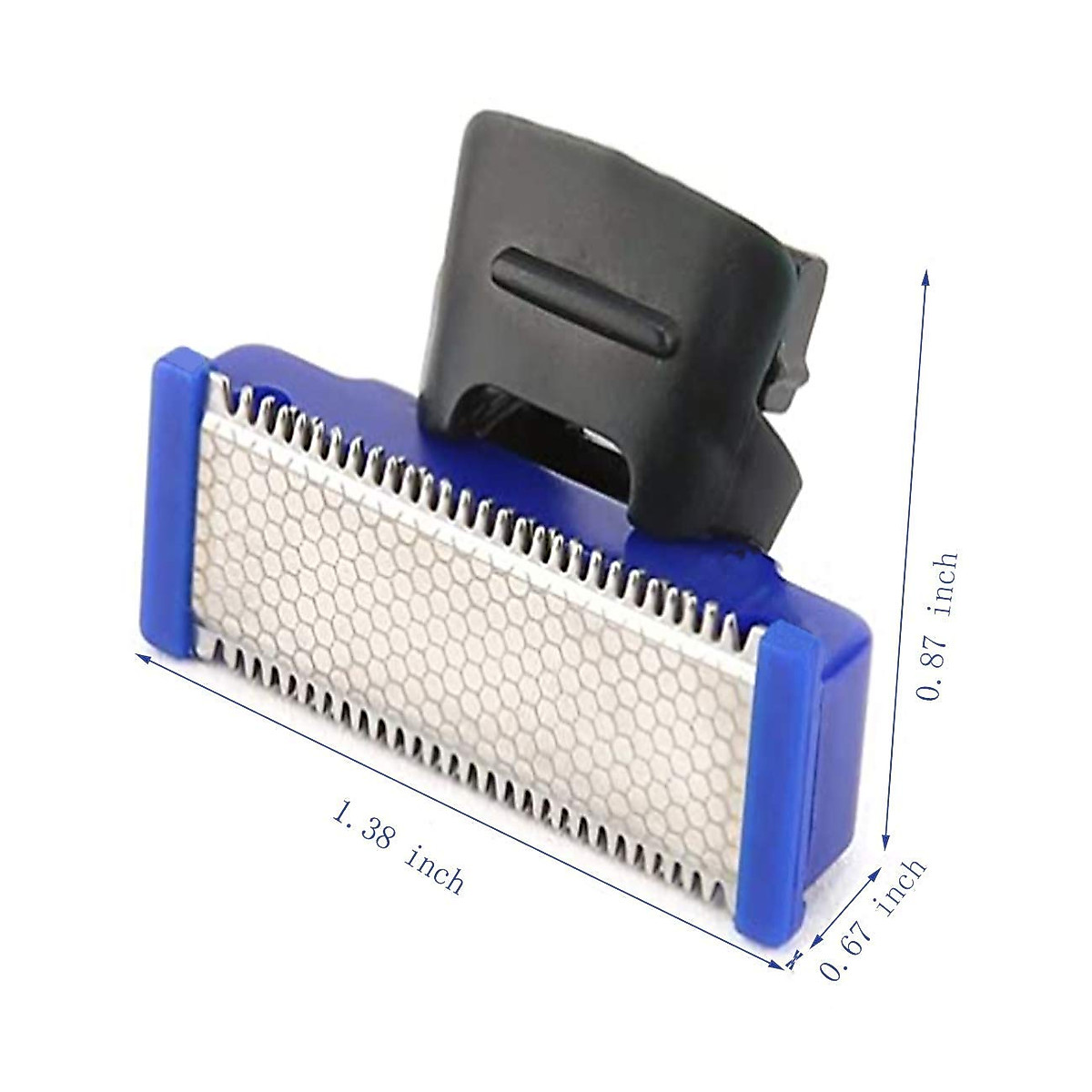 Replacement Head for Old Version of Microtouch Solo Mens Shaver Electric Micro Trimmer (3 Razor Blade & 1 Clean Brush & 1 USB Charger Cable)