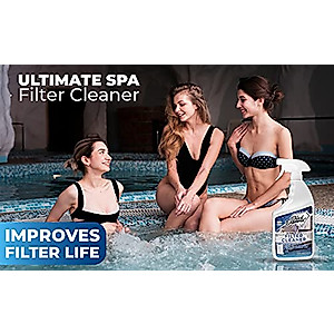 Black Diamond Stoneworks Ultimate Spa Filter Cleaner Fast-Acting Spray for Hot Tub & Pool Filters.Bundle