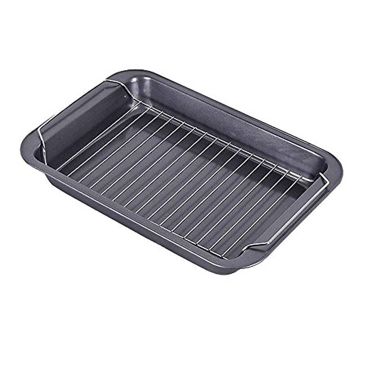 Roasting Pan with Rack, Roaster Pan with Rack, roasting pan, PFOA free (14.5"X9.8"X2.1")