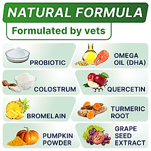 Advanced Allergy + Allergy Relief + Probiotics Dogs Bundle - Itchy Skin Treatment - Omega3&Pumpkin - Dog Itch Relief + Anti Itch Support Supplement, Dogs Itching& Licking Treats - 240Ct - Made in USA